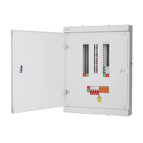 Fifteen Way 125A 3 Phase Distribution Board c/w Main Switch & SPD ...